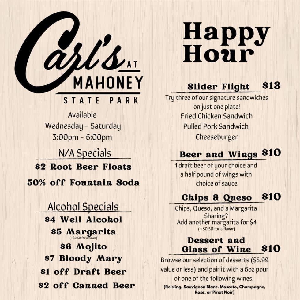 Carl's at Mahoney State Park - Carl's at Mahoney State Park